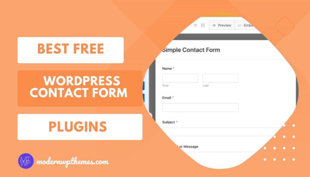3 Best Free WordPress Contact Form Plugin Of 2026 - Modern WP Themes
